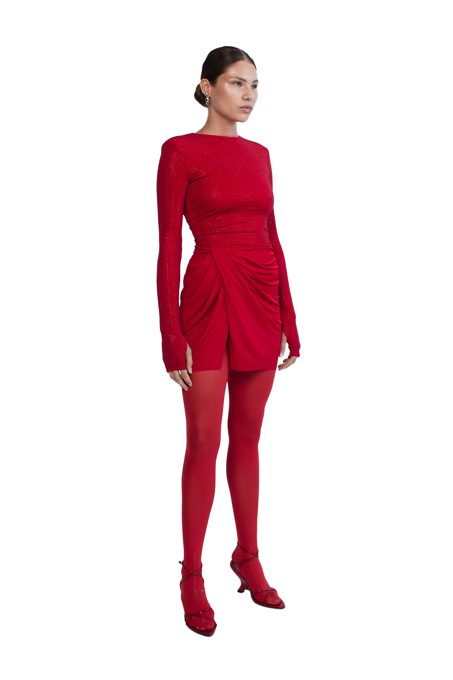 MANTA MINI DRESS | RED - KOURH